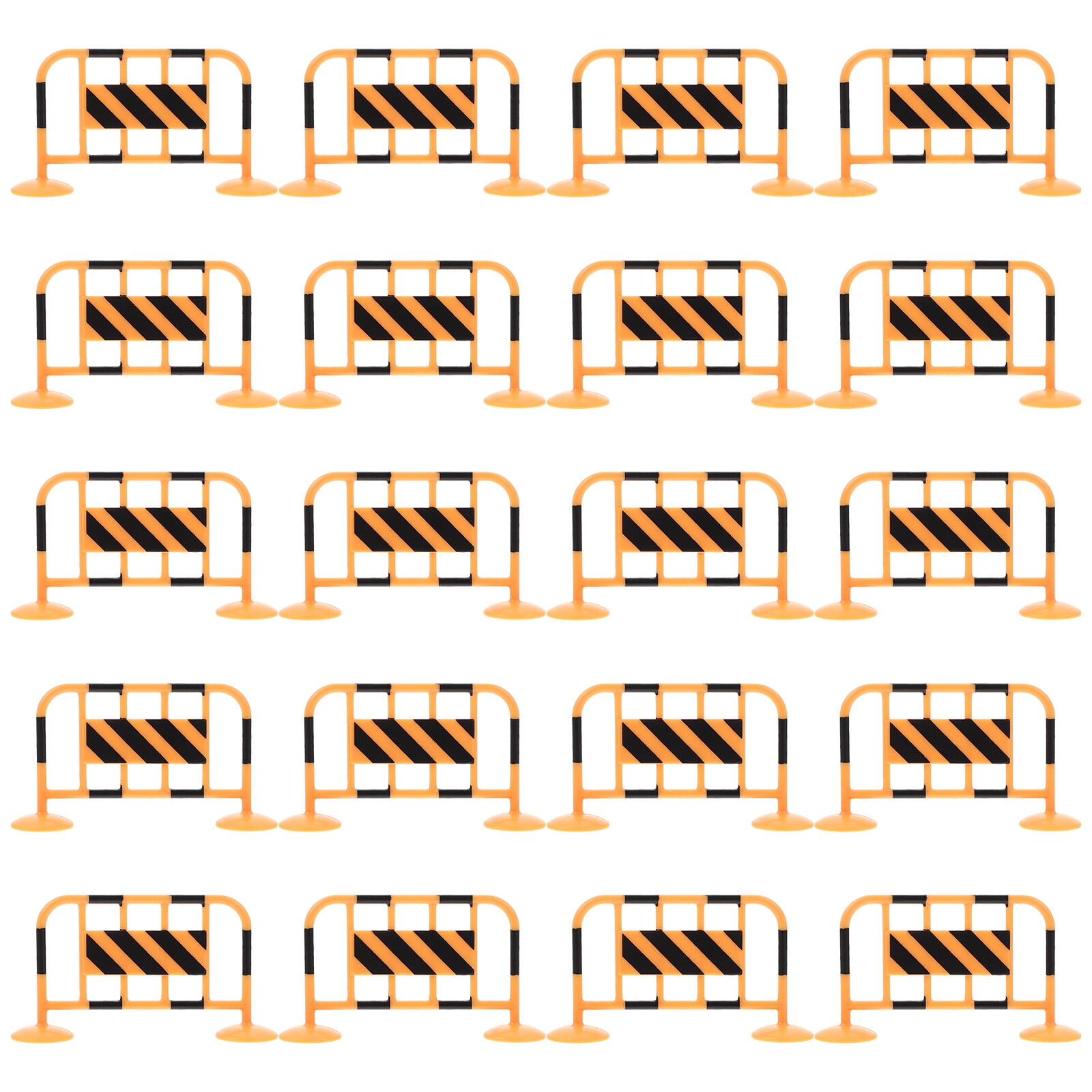 ROSENICE 20 Pcs Road Sign Barricade Roadblock Toy Traffic Signs for ...