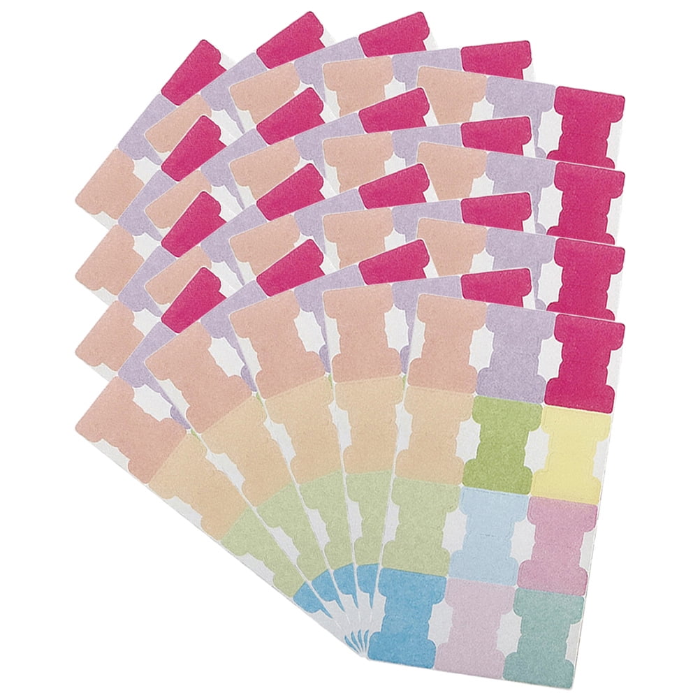 ROSENICE 20 Sheets Index Label Bookmarks Portable Sticky Tabs Stickers ...