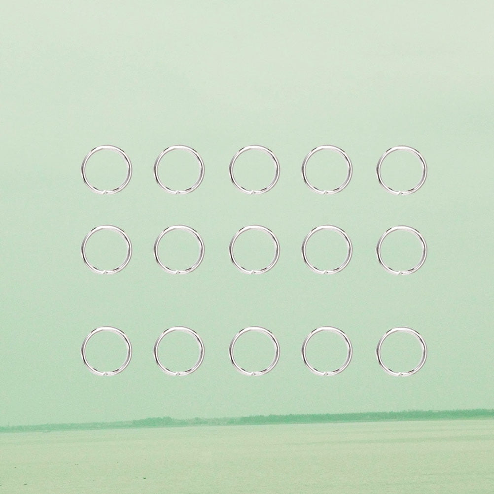 ROSENICE 200Pcs Key Rings Stainless Steel Split Keyrings for DIY ...