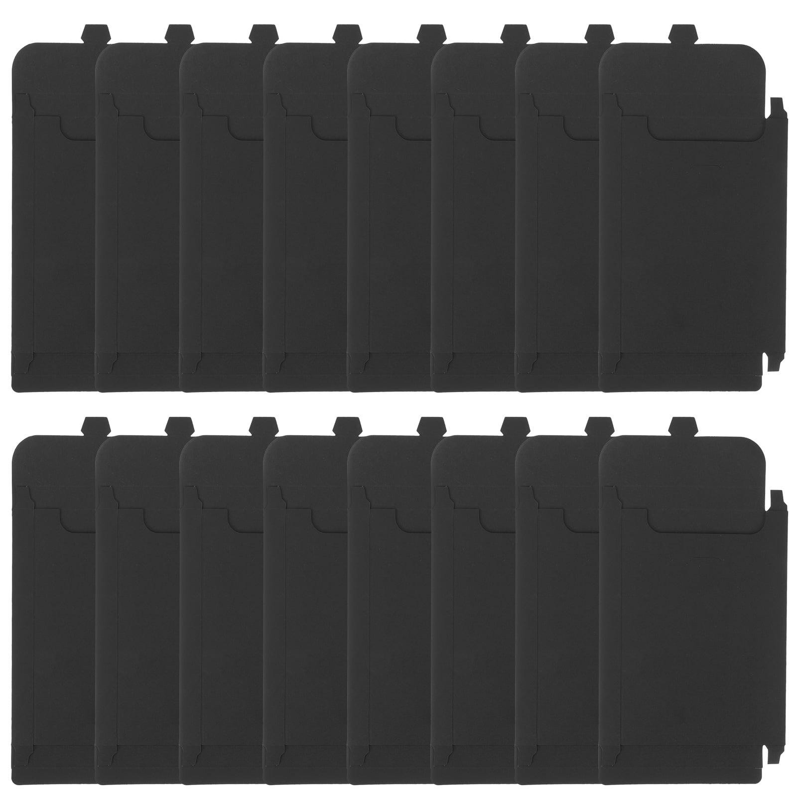 ROSENICE 20Pcs Black Kraft Paper Postcard Storage Boxes for Envelopes ...