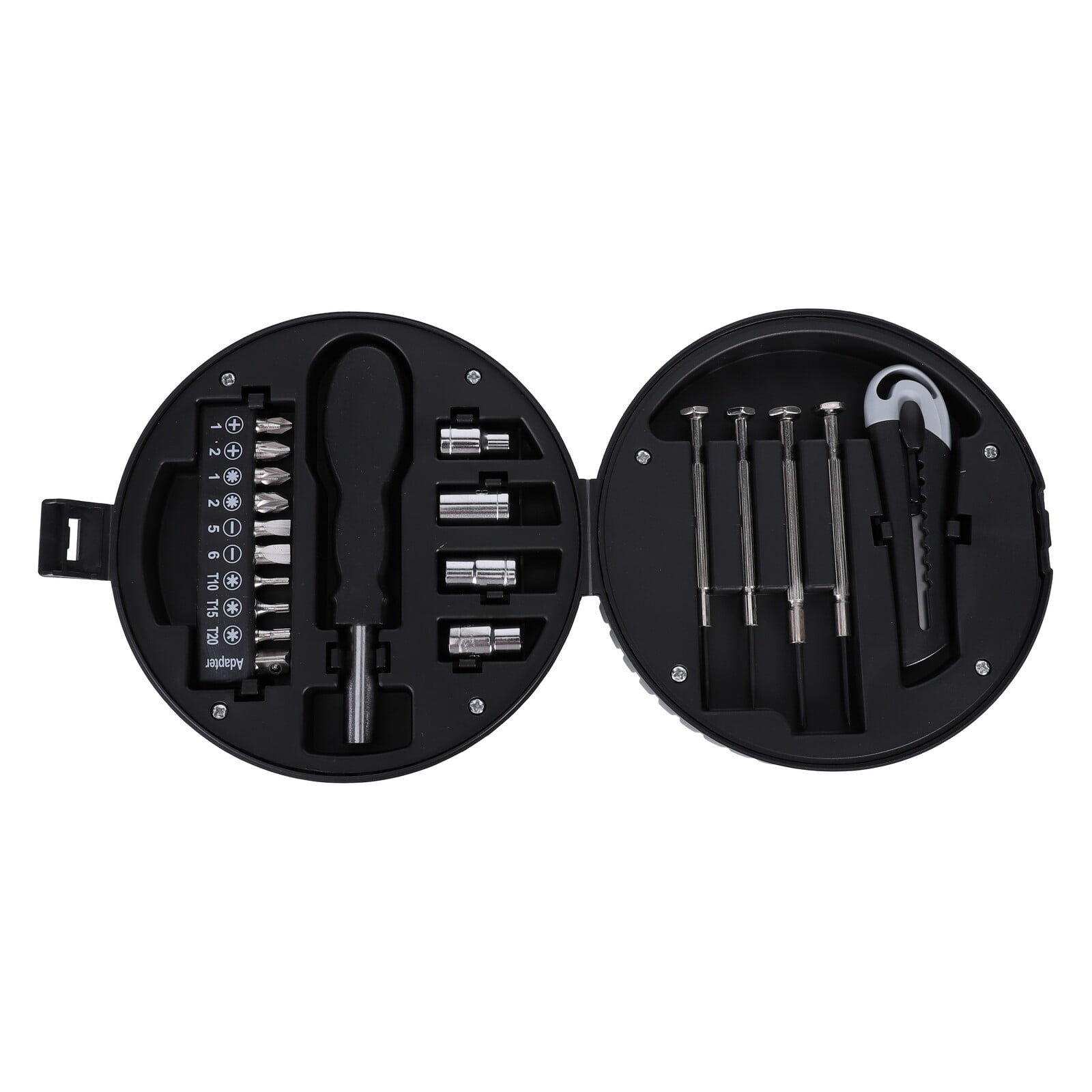 ROSENICE 20Pcs MultiFunction Tool Box Home Hand Tool Kit with Storage ...
