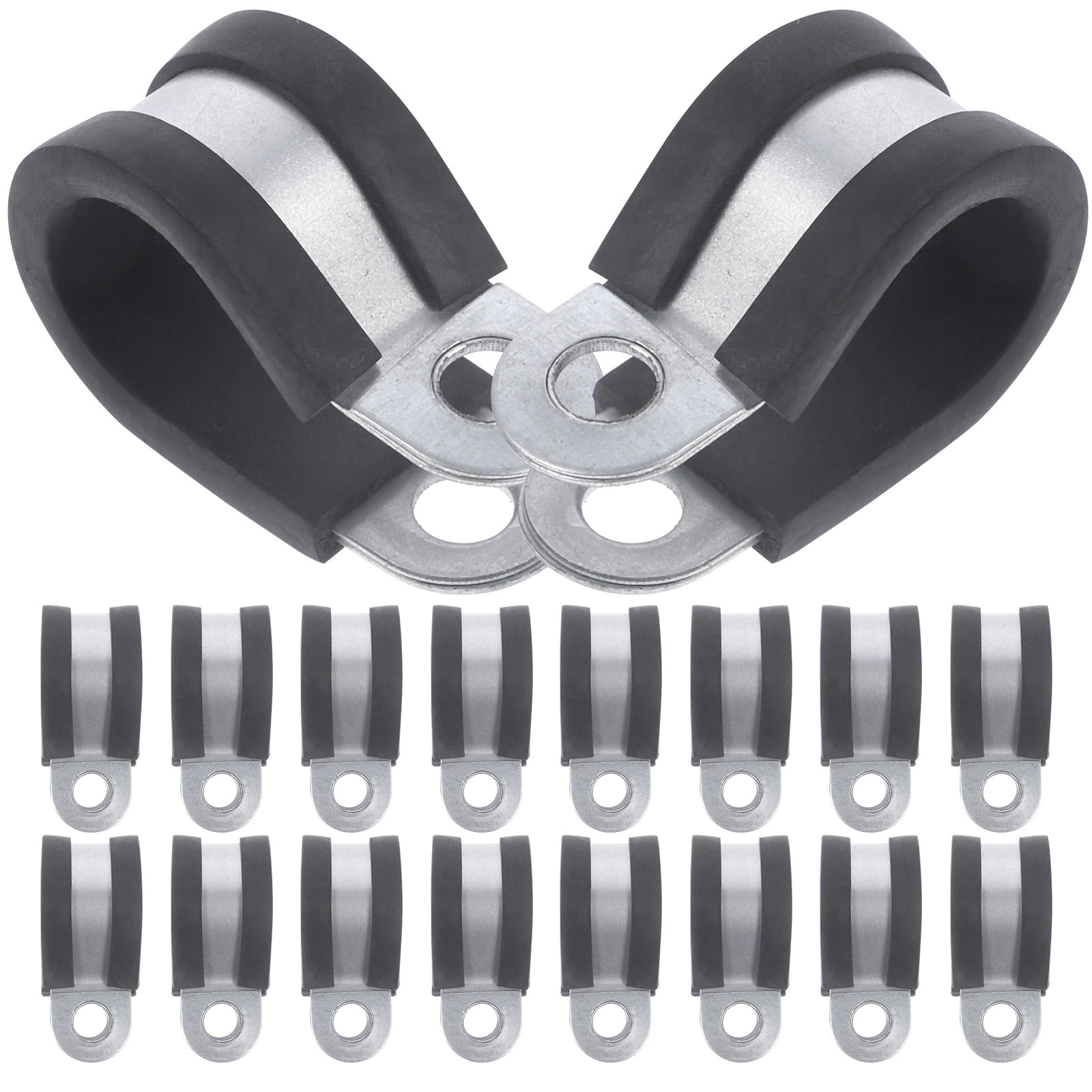ROSENICE 20Pcs U-Shaped Clamp Tube Clamp For Easy Installation 1.85X1 ...