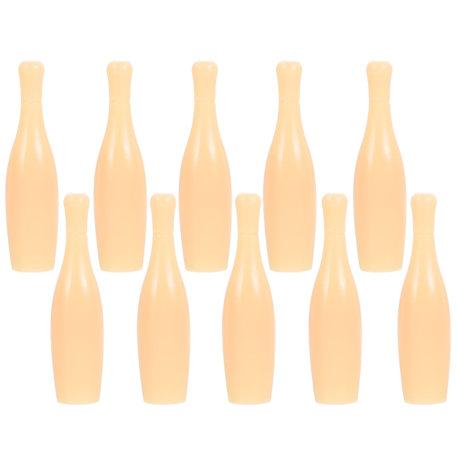 ROSENICE 20Pcs Yellow Mini Plastic Table Bowling Pin for Indoor Gaming ...