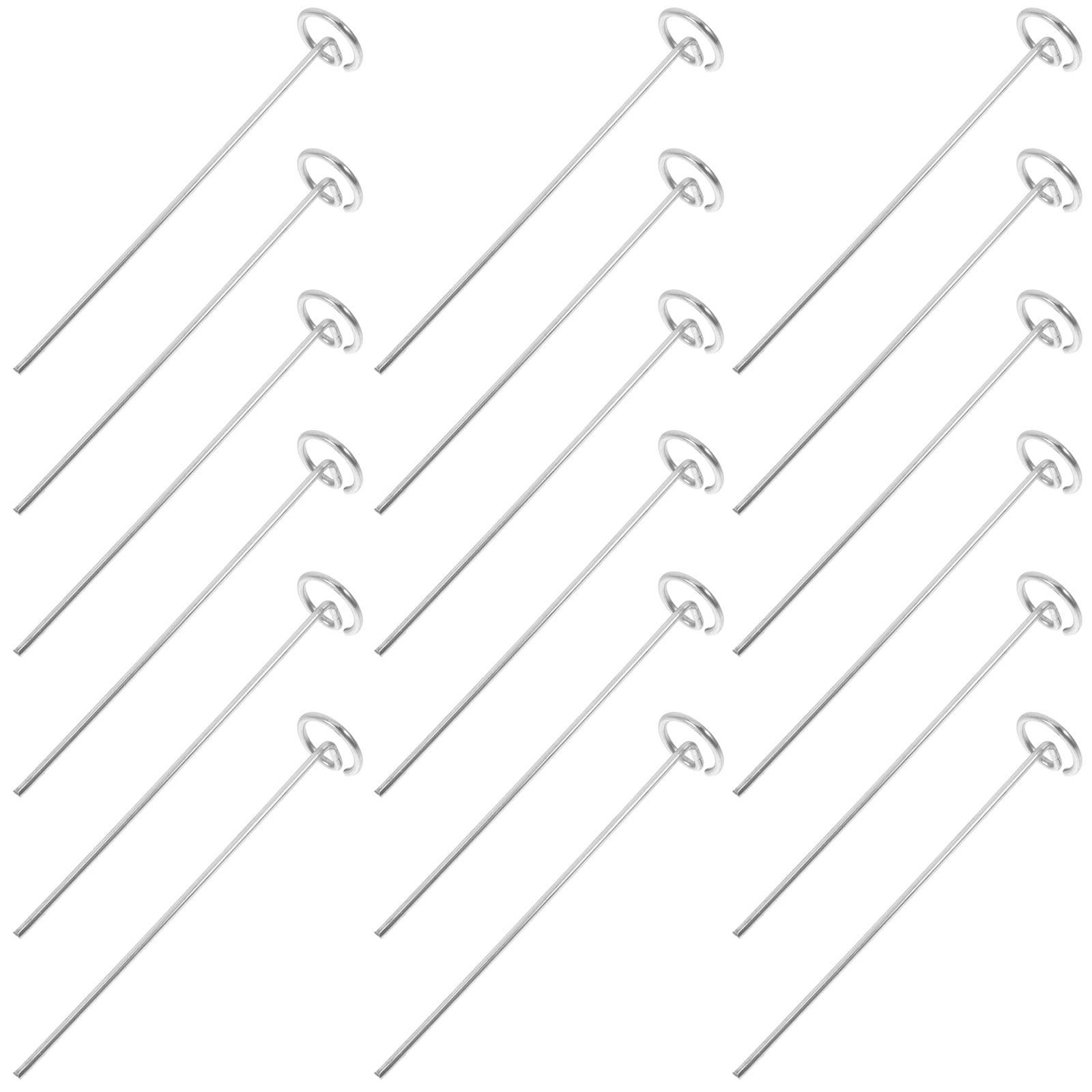 ROSENICE 20Set Heavy Duty Steel Garden Stakes for Holding Down Mulch ...