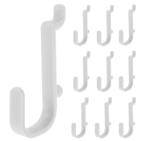 ROSENICE 20Set Plastic Peg Hooks for Pegboard Light Grey Simple Look ...