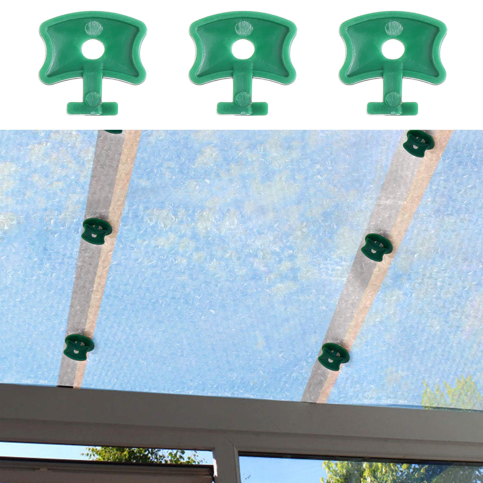 ROSENICE 250Pcs Greenhouse Cover Clips for Fixing Pillars and Attaching ...