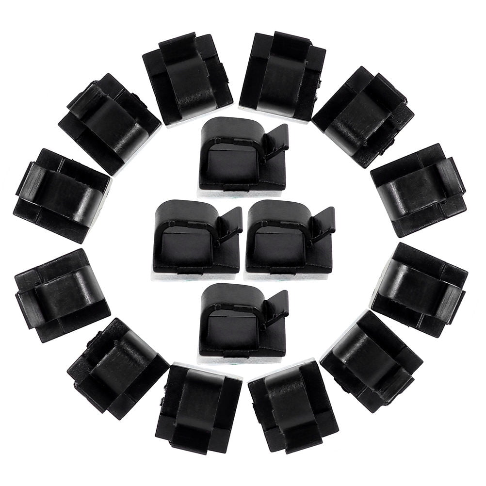 ROSENICE 25Pcs Plastic Cable Organizer Management Clips for Cables ...