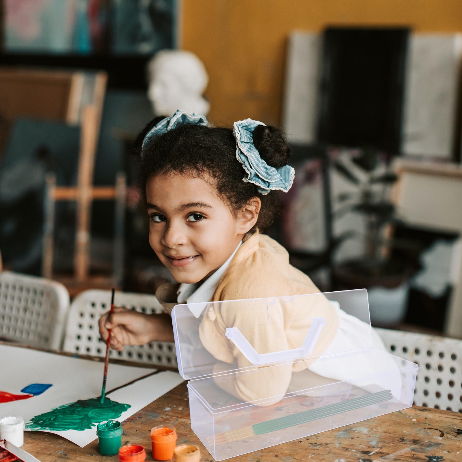 ROSENICE 2Pack Calligraphy Storage Organizer Plastic Calligraphy Tools ...