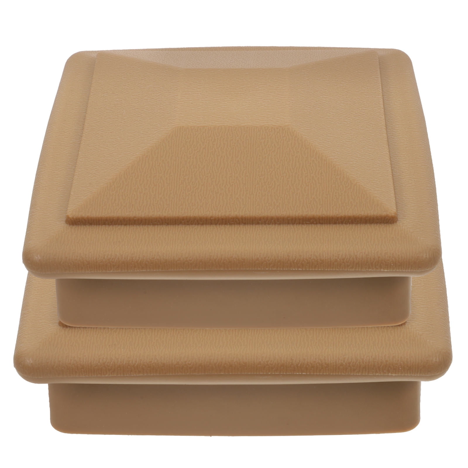 ROSENICE 2Pack Khaki Vinyl Pyramid Fence Post Caps for Deck Posts 10 ...
