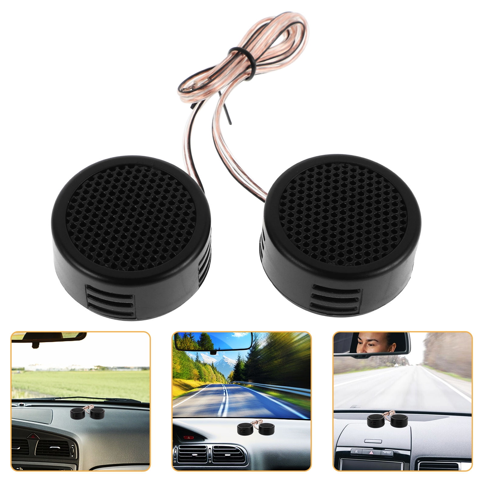 ROSENICE 2Pair Tweeters For Car Audio High Fidelity Stereo Effect ...