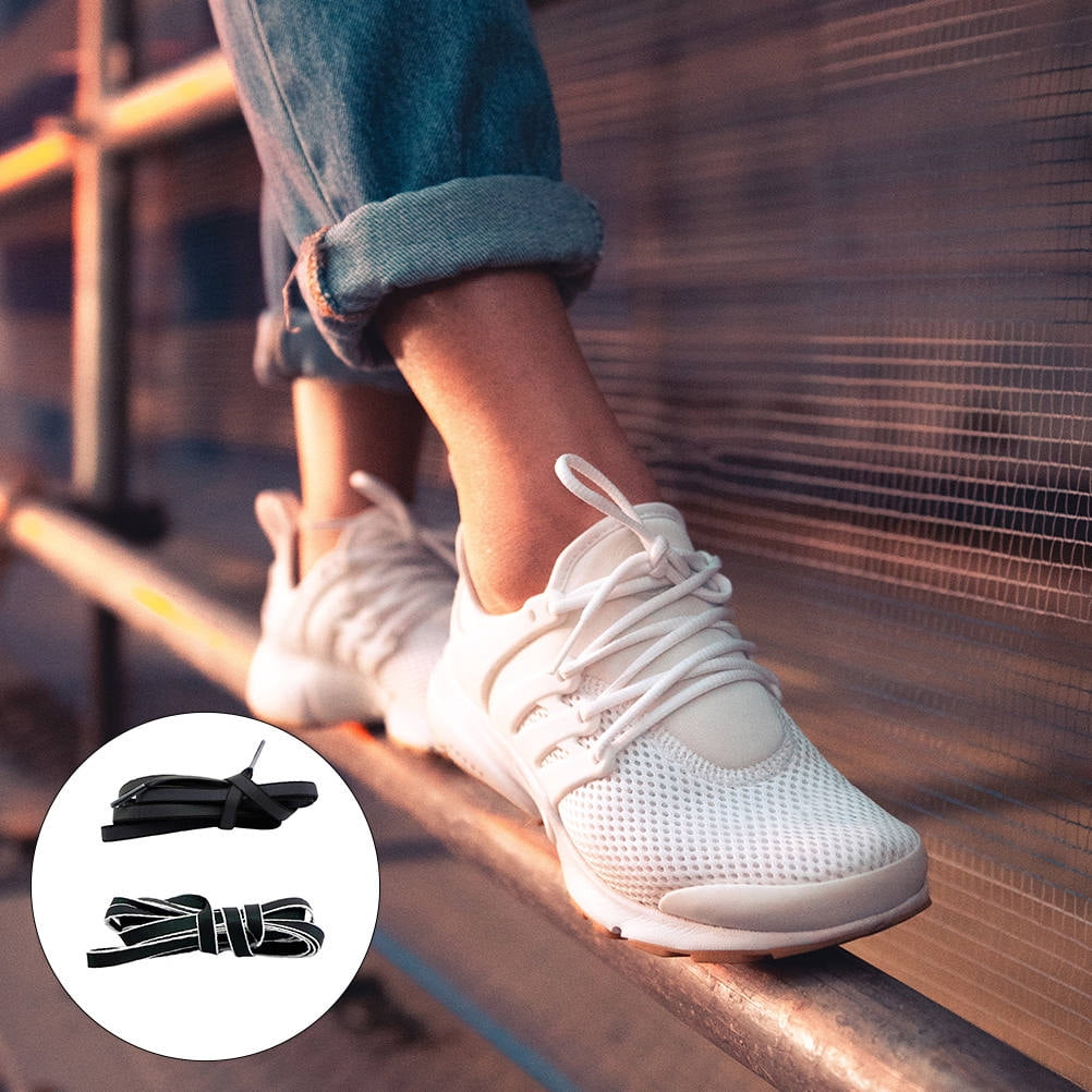 ROSENICE 2Pairs Luminous Laces for Sneakers High Visibility Reflective ...