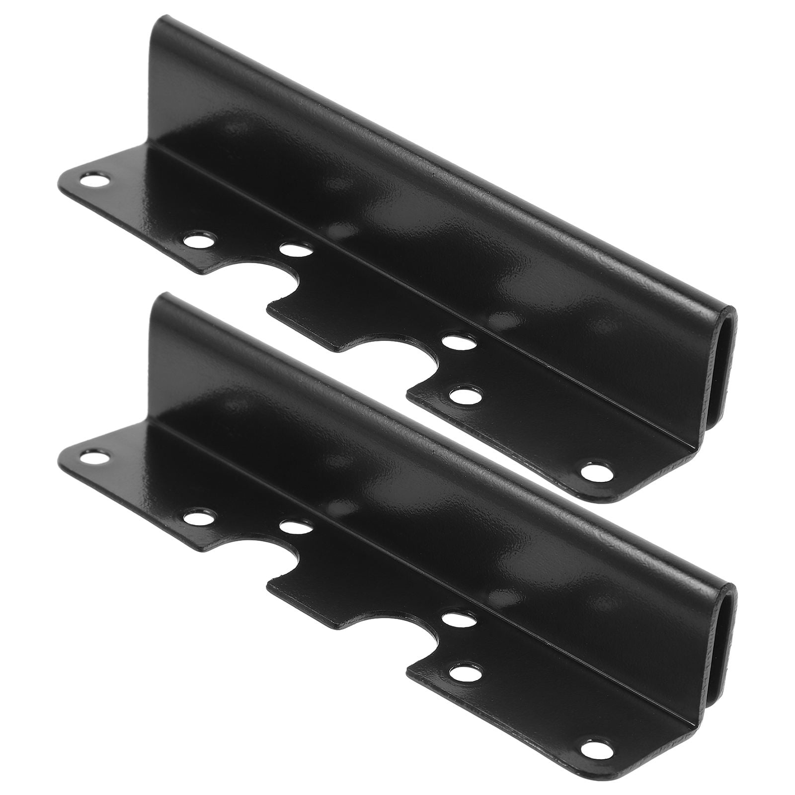 ROSENICE 2Pcs Bed Frame Rail Hardware Iron Bed Rail Bracket for Bed ...