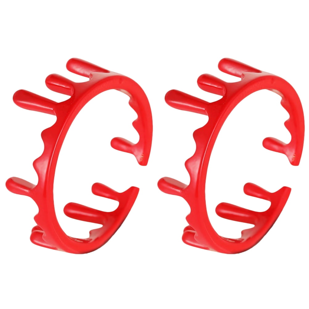 ROSENICE 2Pcs Blood Rings Red Circular Adjustable Open Ring Design For ...