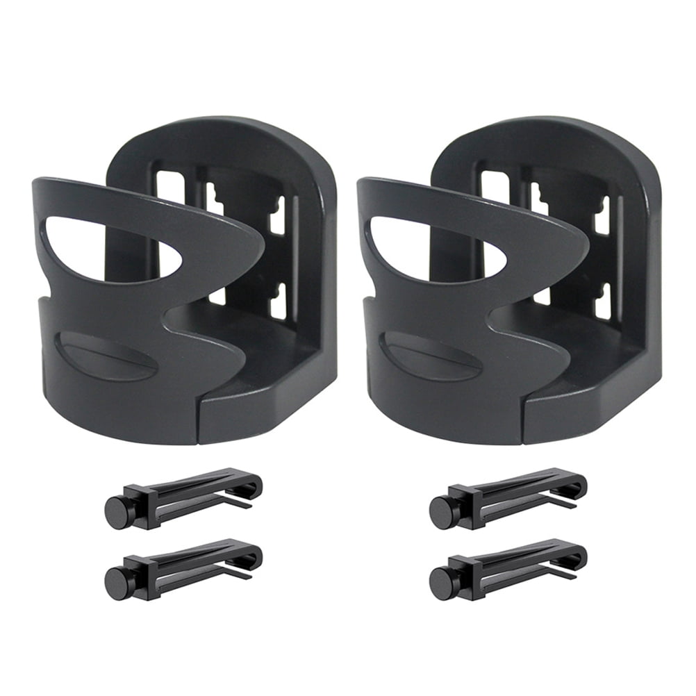 ROSENICE 2Pcs Cup Holders for Cars Black Rectangular for Both Drivers ...