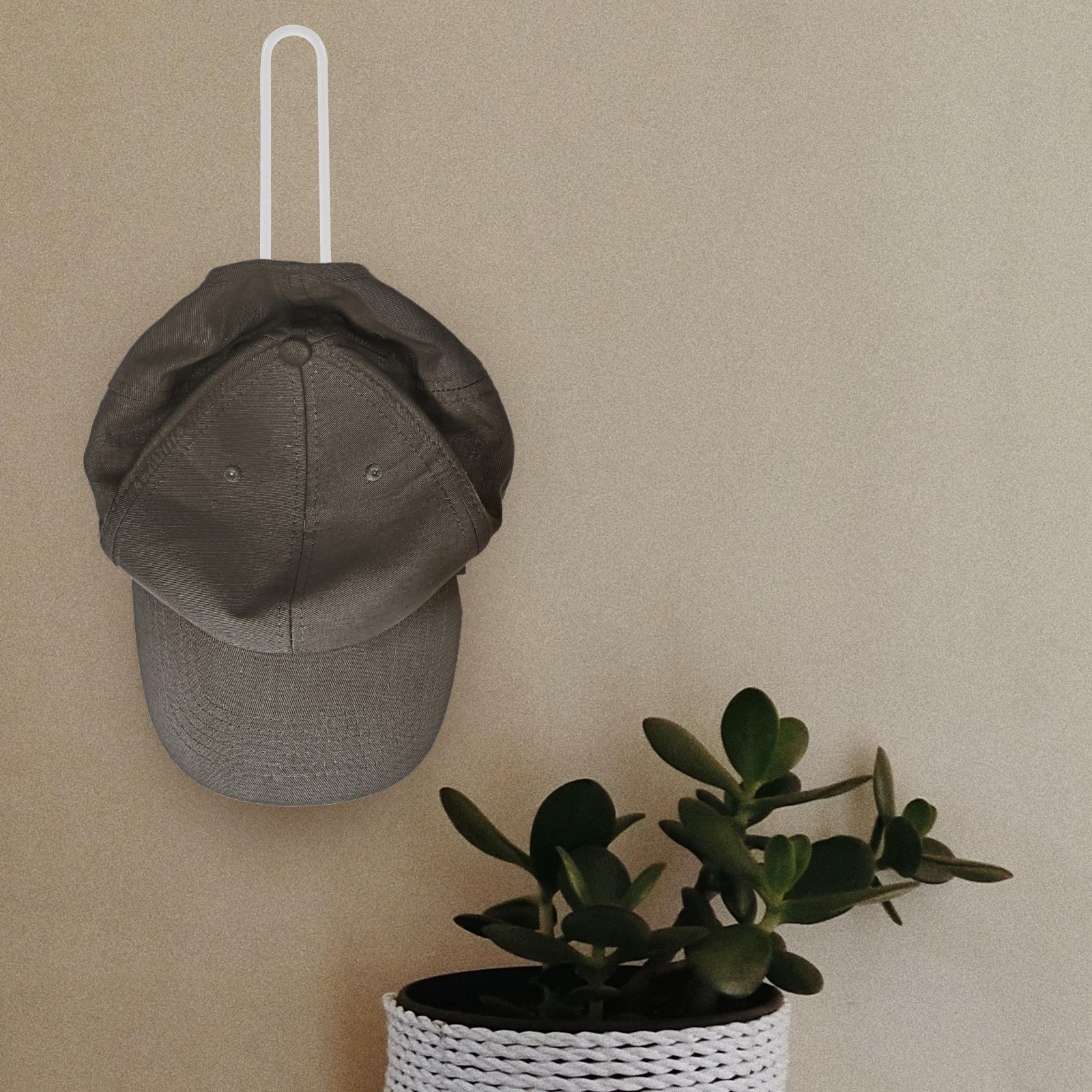 ROSENICE 2Pcs Metal Hat Holder L Shaped Cap Storage Rack for Bedroom ...