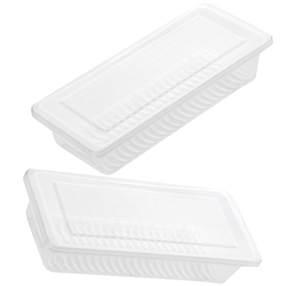 ROSENICE 2pcs Fridge Food Storage Container with Removable Drain Plates ...