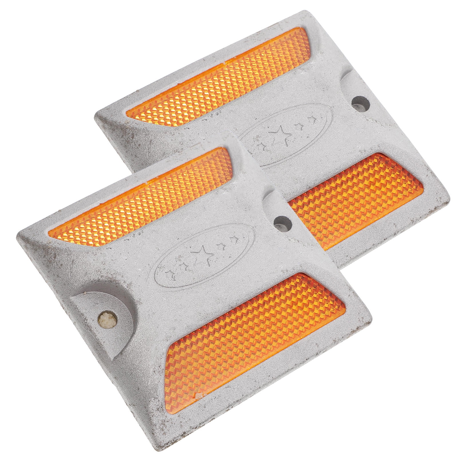 ROSENICE 2pcs Front Reflector Square Reflector For Driveway Safety ...