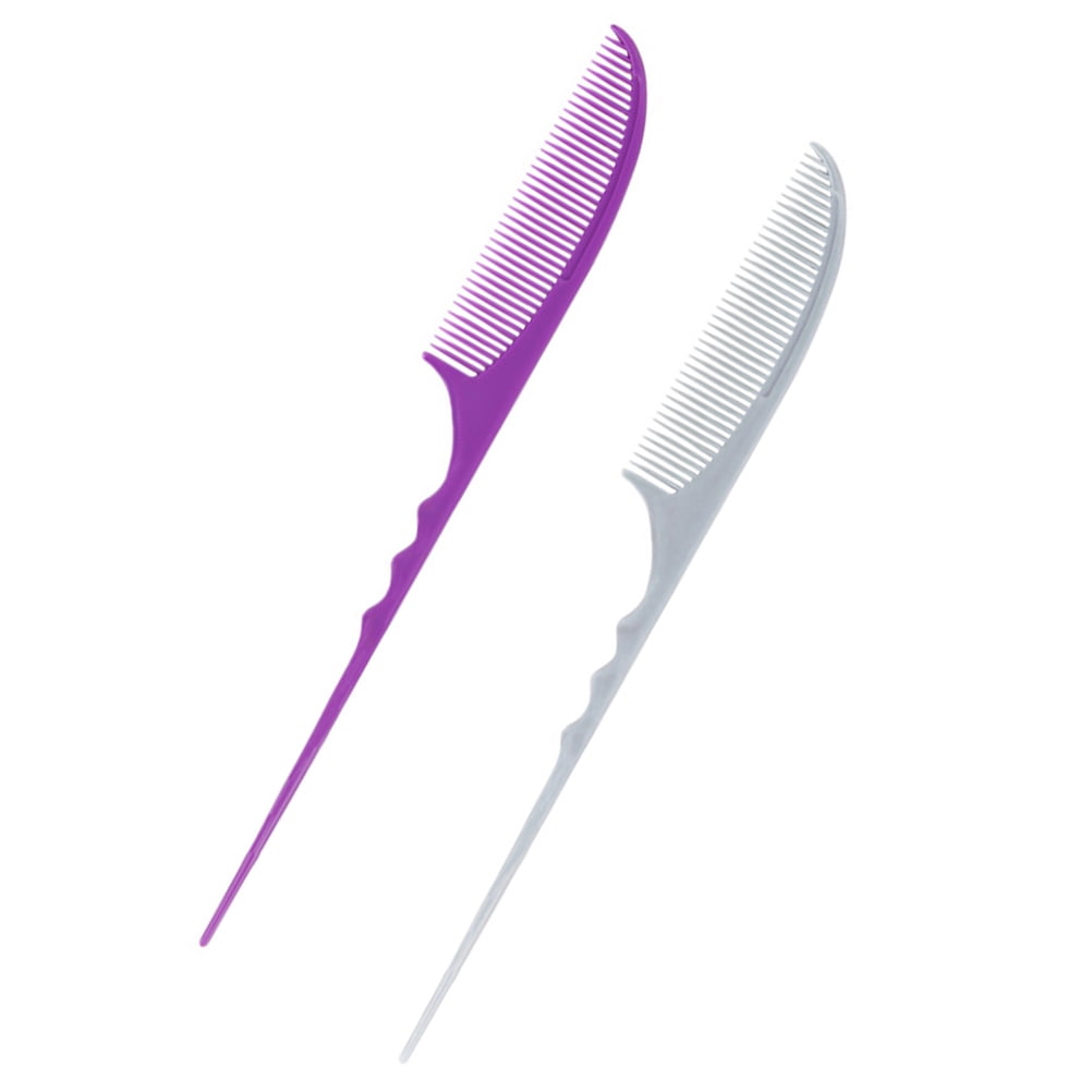 ROSENICE 2pcs Long Hair Style Combs Carbon Fiber Combs Women Home ...