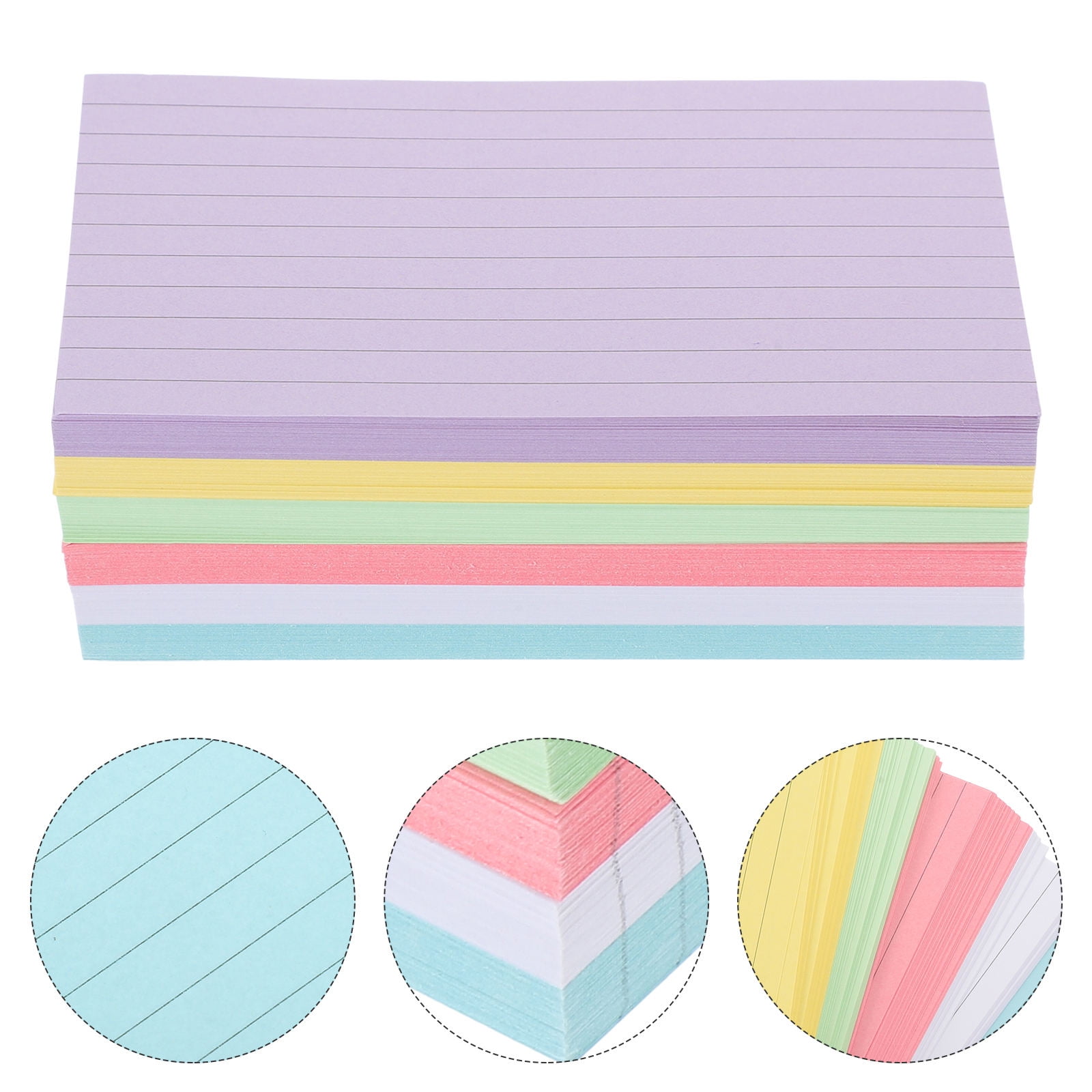 ROSENICE 300 Sheets Cue Colorful Index Cards Make Your Own Cards ...