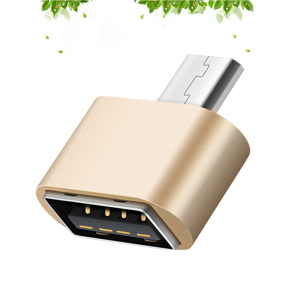 ROSENICE 30Pack Golden Plastic OTG Adapter Memory Reader with Data ...