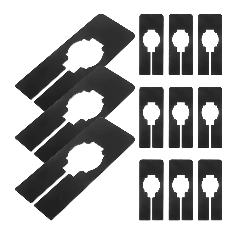 ROSENICE 30Pcs Black Plastic Clothes Size Dividers for Closet ...