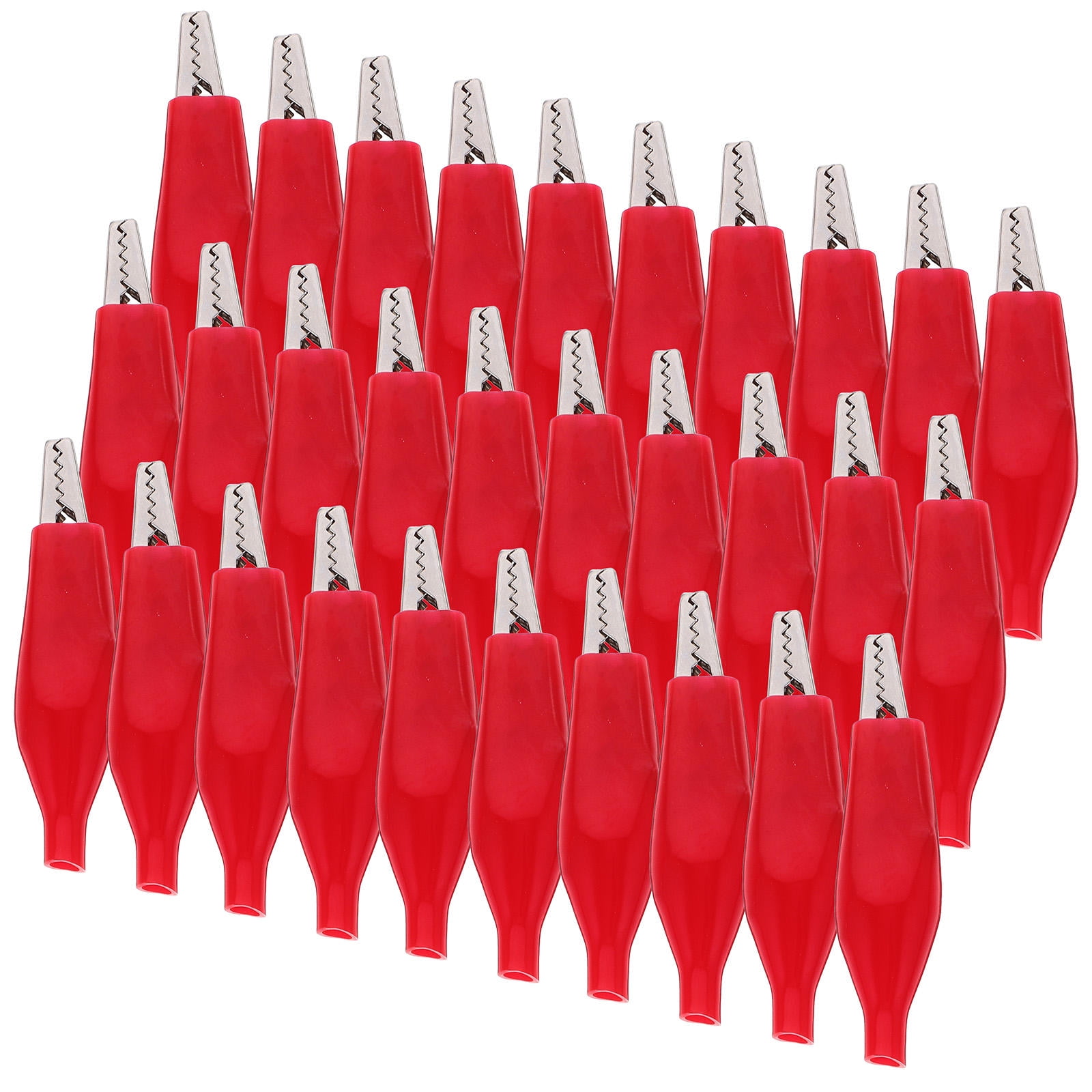 ROSENICE 30Set Red Alligator Clips for Electrical Testing Clamps and ...