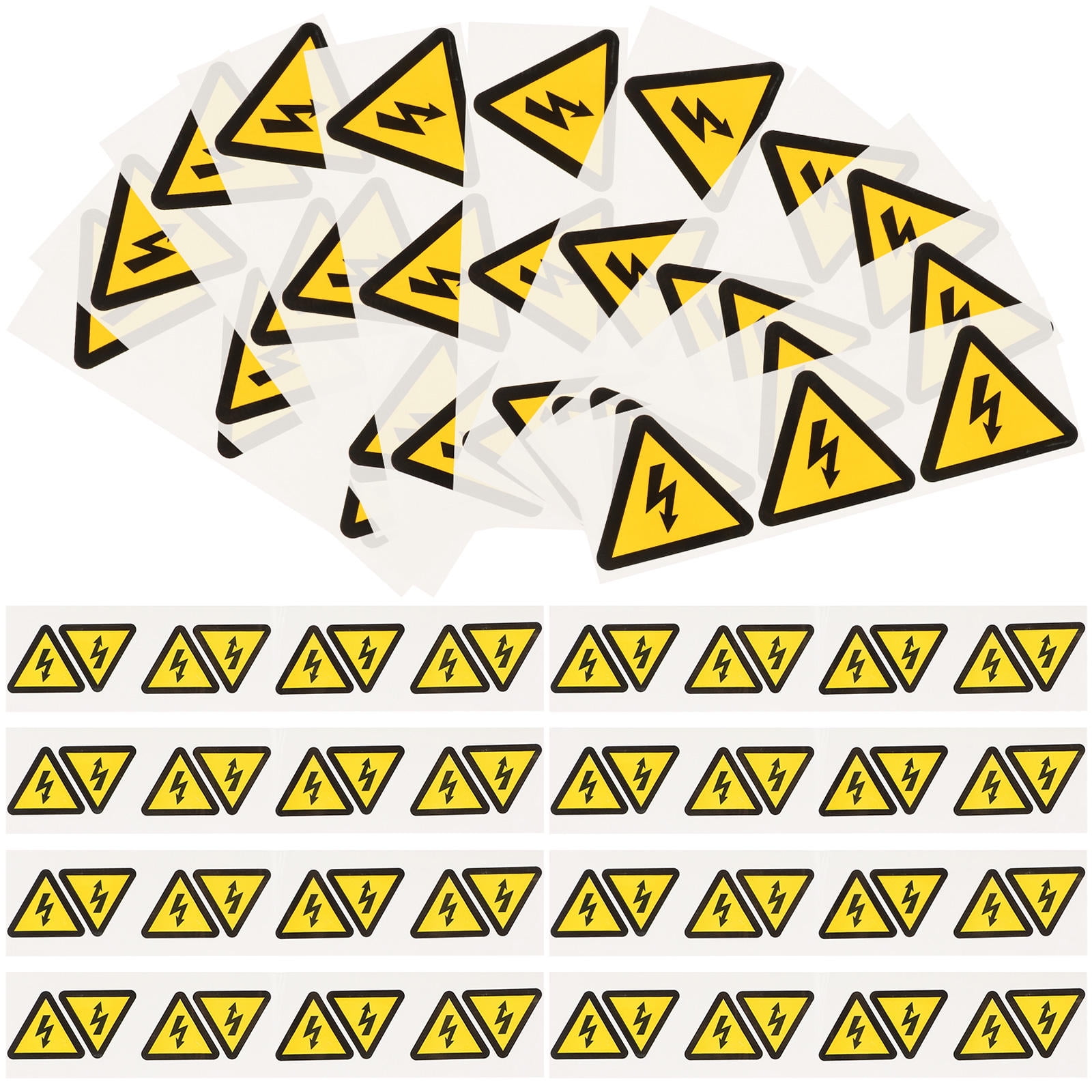 ROSENICE 30pcs Warning Stickers Adhesive Labels Electrical Shocks ...
