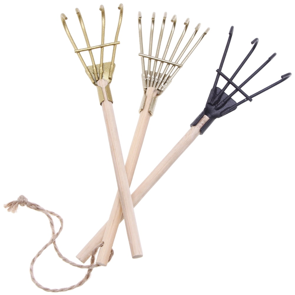 ROSENICE 3Pcs Incense Ashes Rakes Mini Decor Small Iron Rakes For Home ...
