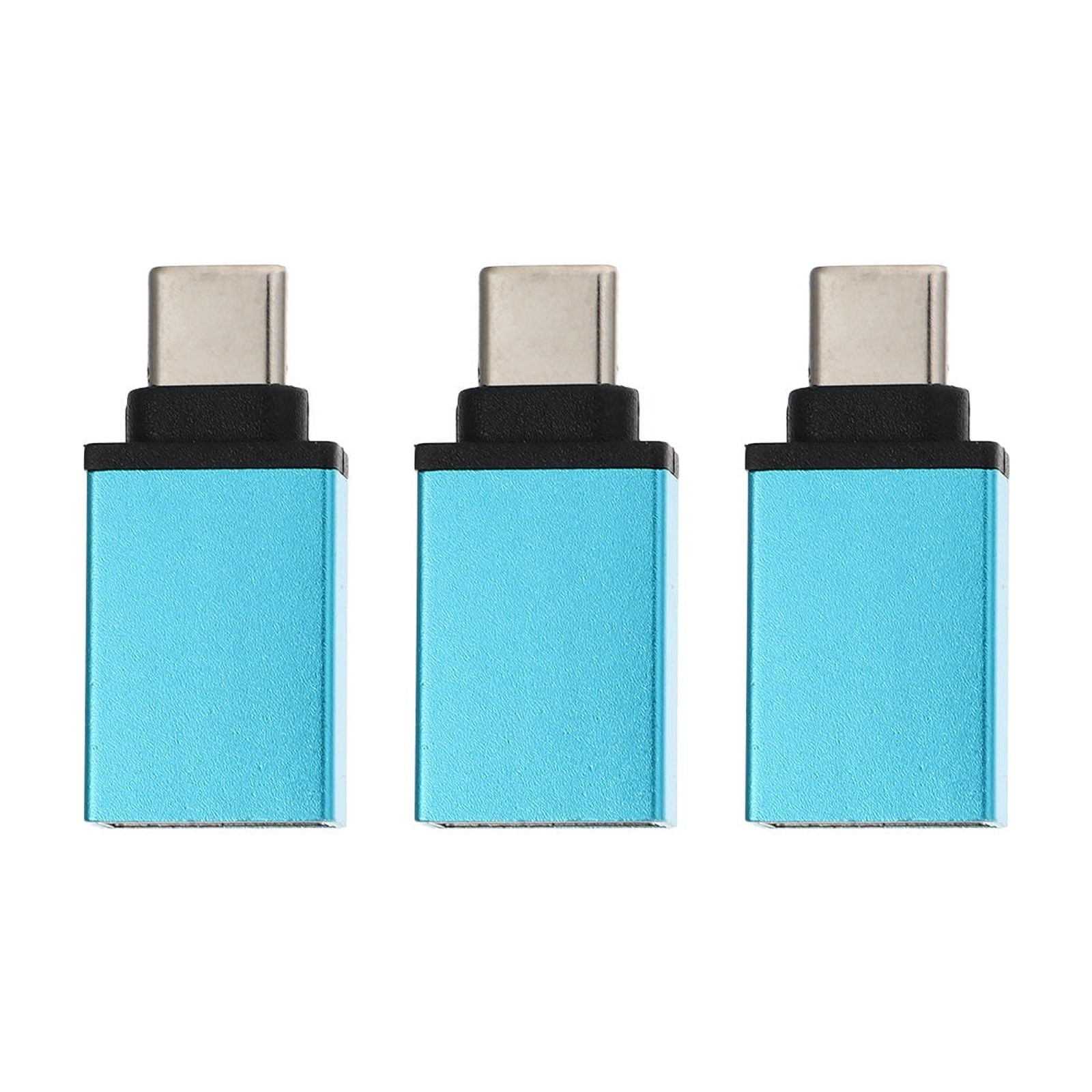 ROSENICE 3Pcs Metal USB to Type-C Adapter Portable Converter for Phone ...