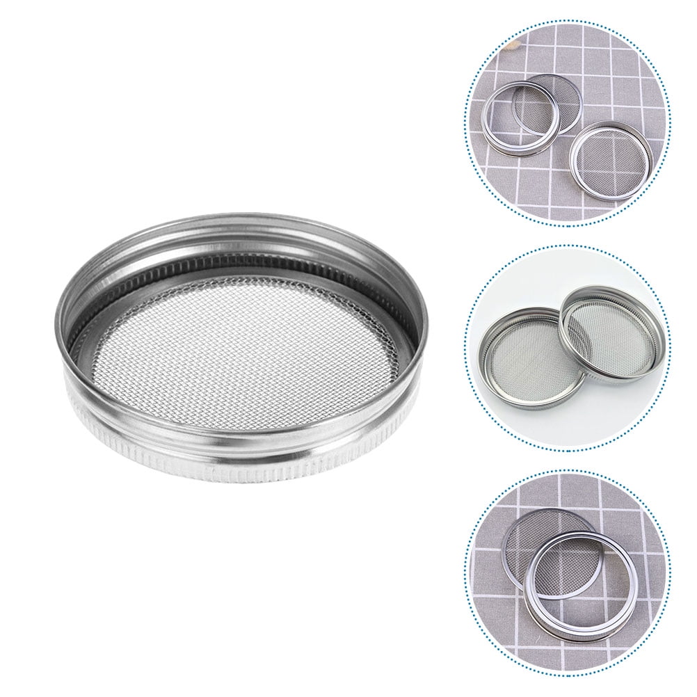 ROSENICE 3Pcs Stainless Steel Sprouting Lids for Wide Mouth Jars ...