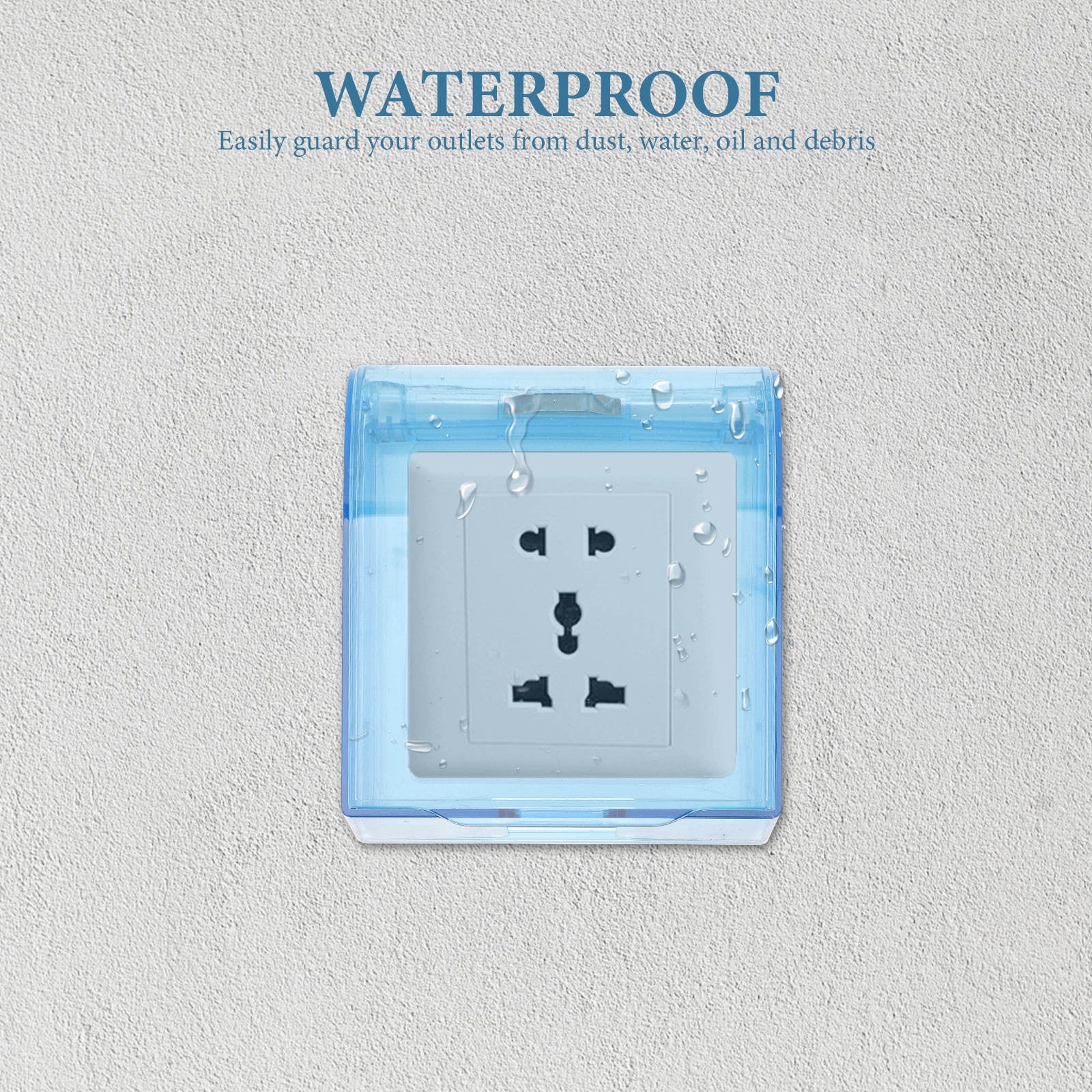 ROSENICE 3Pcs Transparent Waterproof Electrical Enclosure Box Splash ...