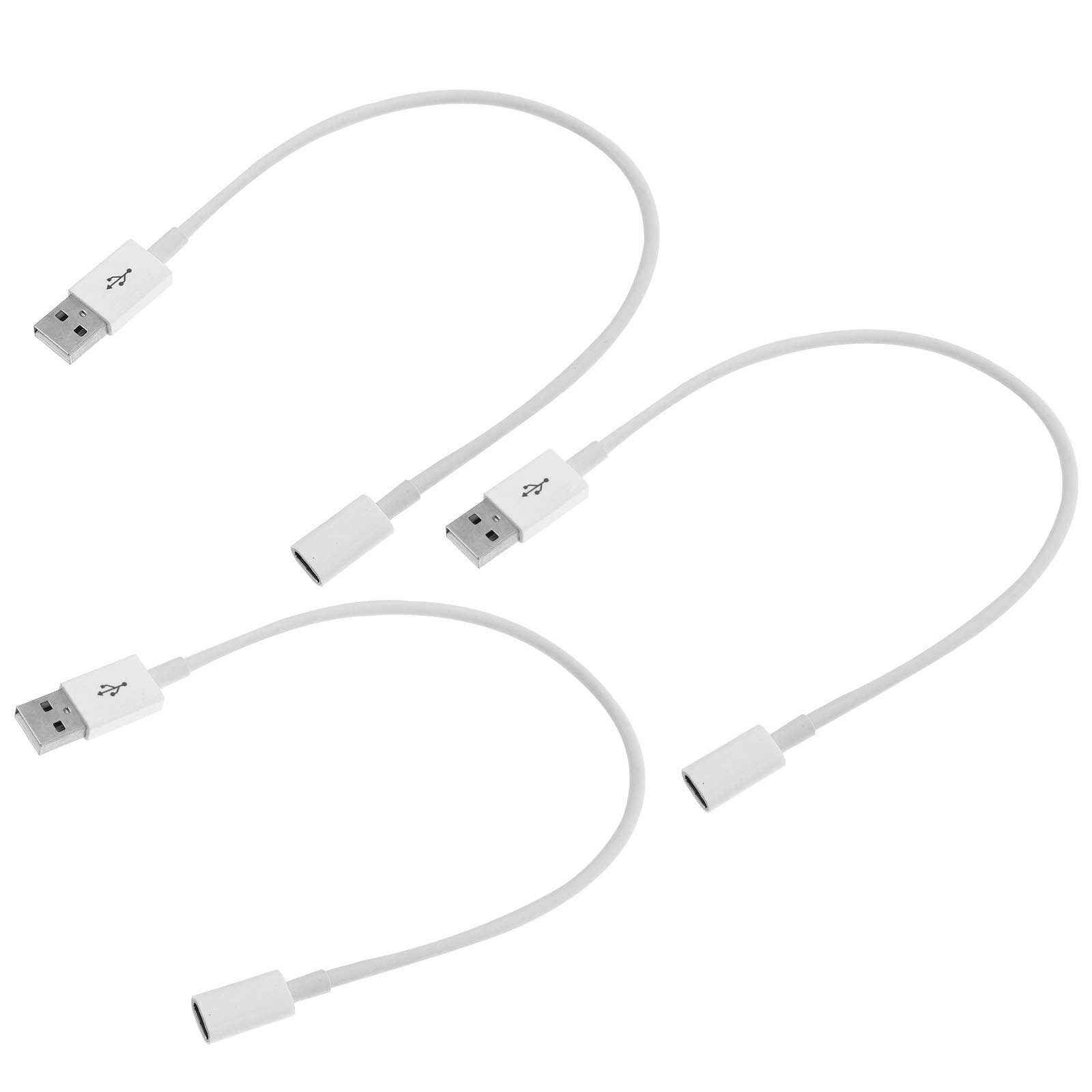 ROSENICE 3Set TPU Metal Aluminum Foil USB Extension Cables for Safe ...