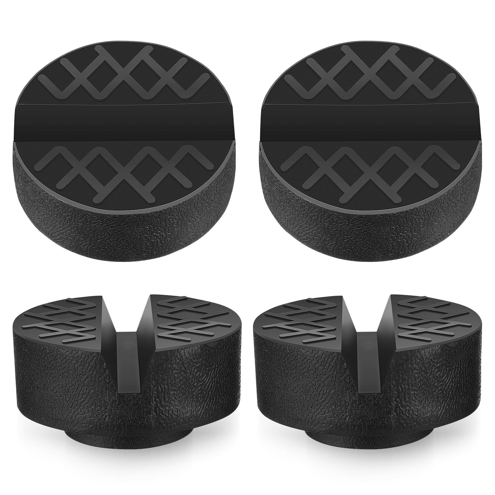 ROSENICE 4Pcs Black Square Rubber Jack Stand Pads For Vehicle 2.55X2 ...