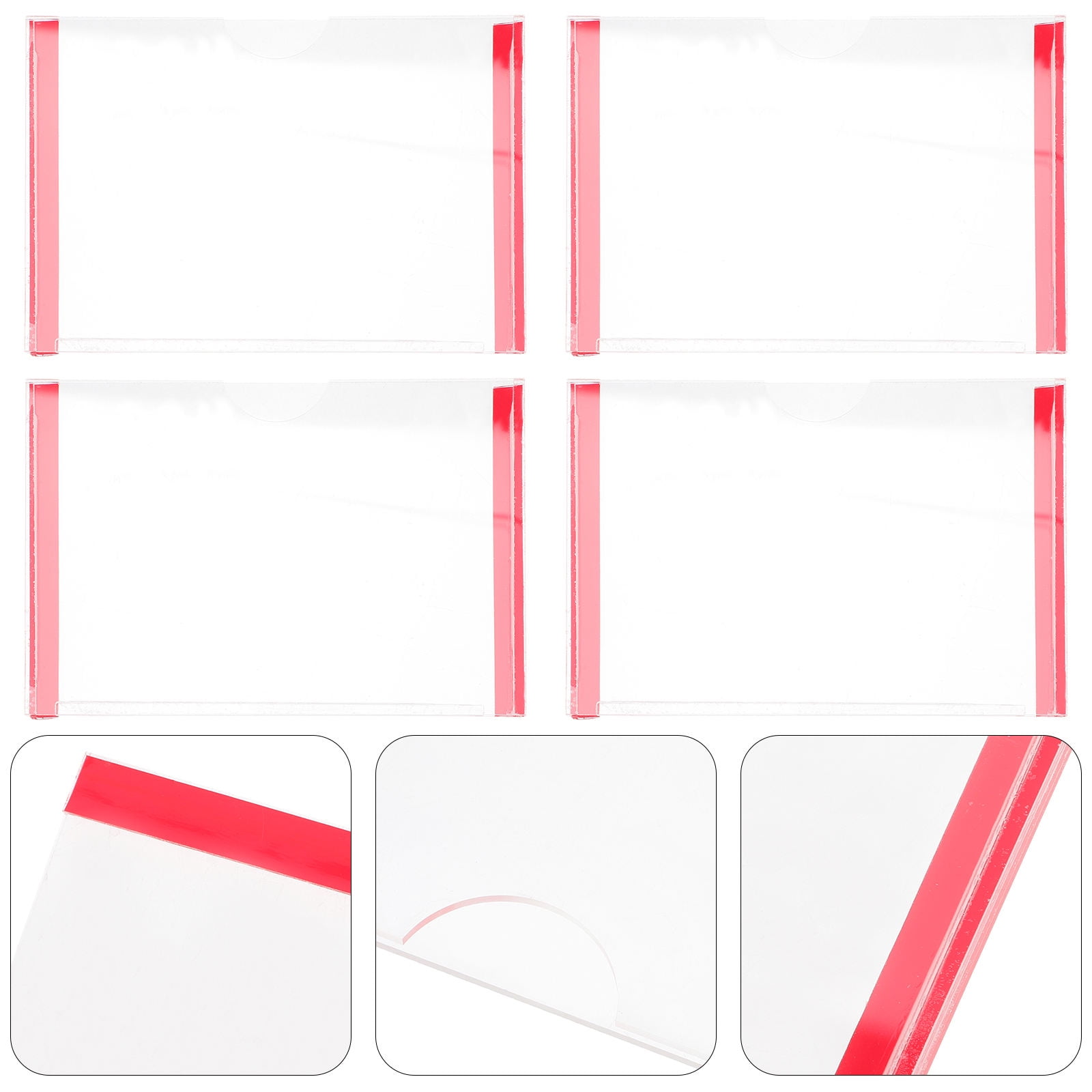 ROSENICE 4Pcs Clear Door Sign Holder Acrylic Hanging Door Sign Holder ...