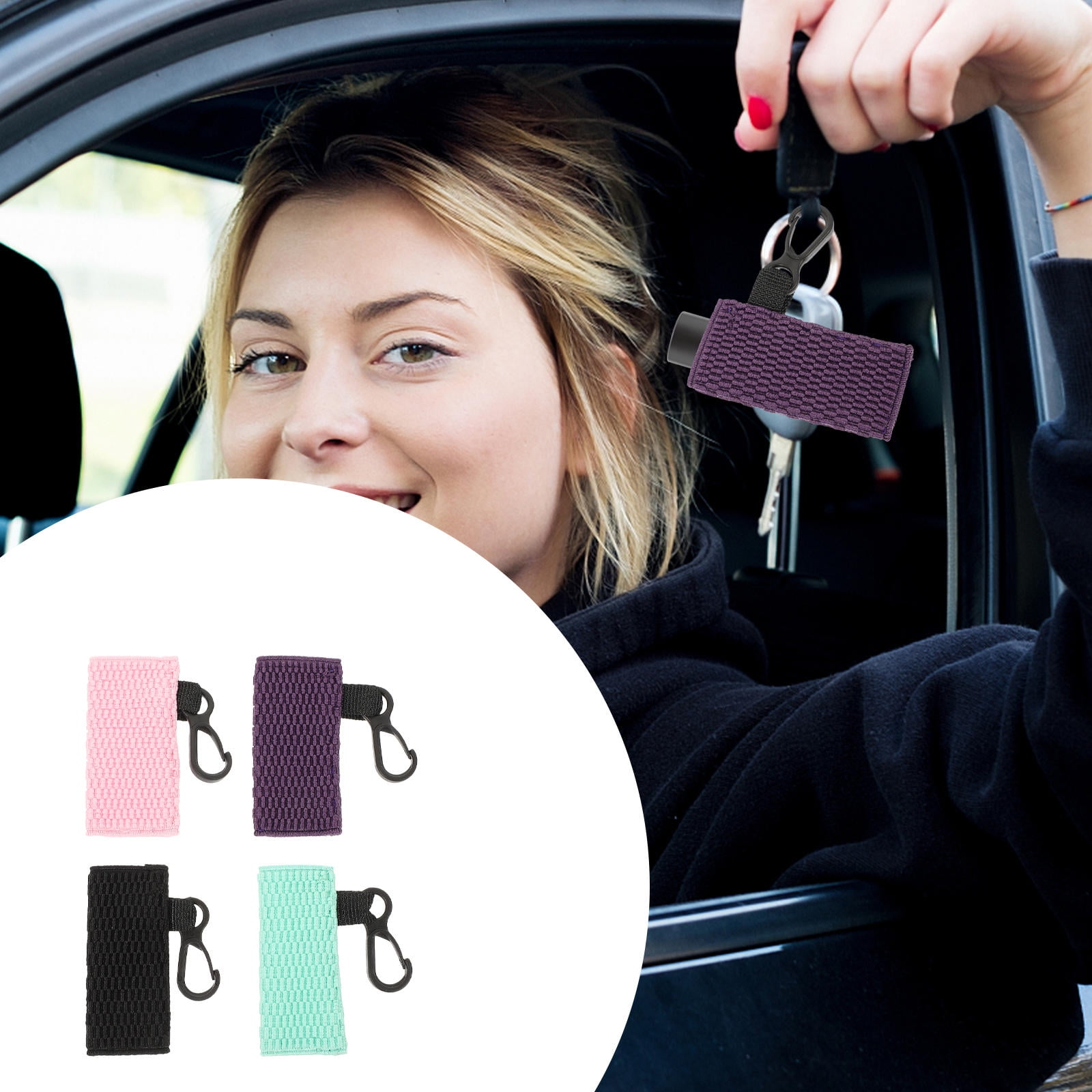 ROSENICE 4Pcs Purple Lipstick Protector Keyholder Simple Design For ...