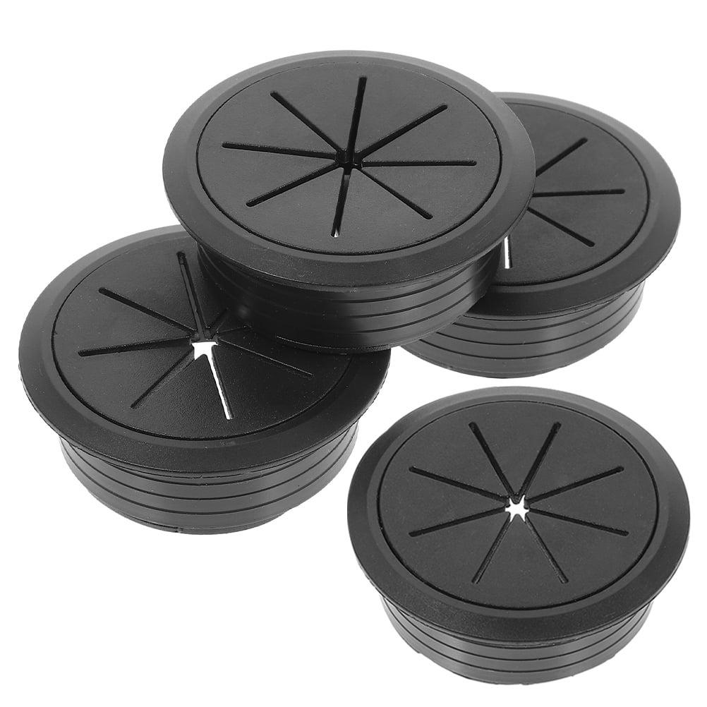 ROSENICE 4Pcs Round Desk Cable Grommets Simple Design for Computer ...