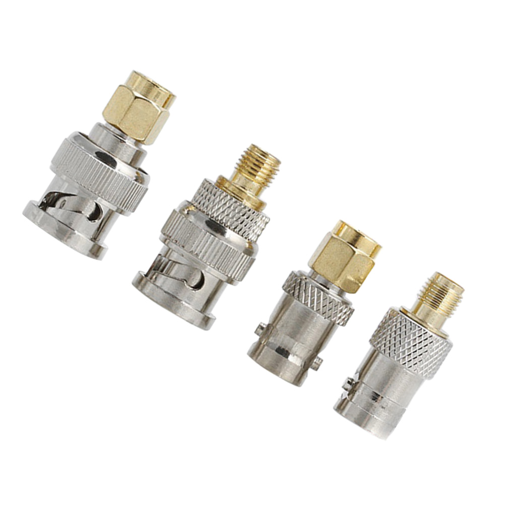 ROSENICE 4Pcs SMA-J to BNCQ9 Female Radio Frequency Intercom Adapter ...