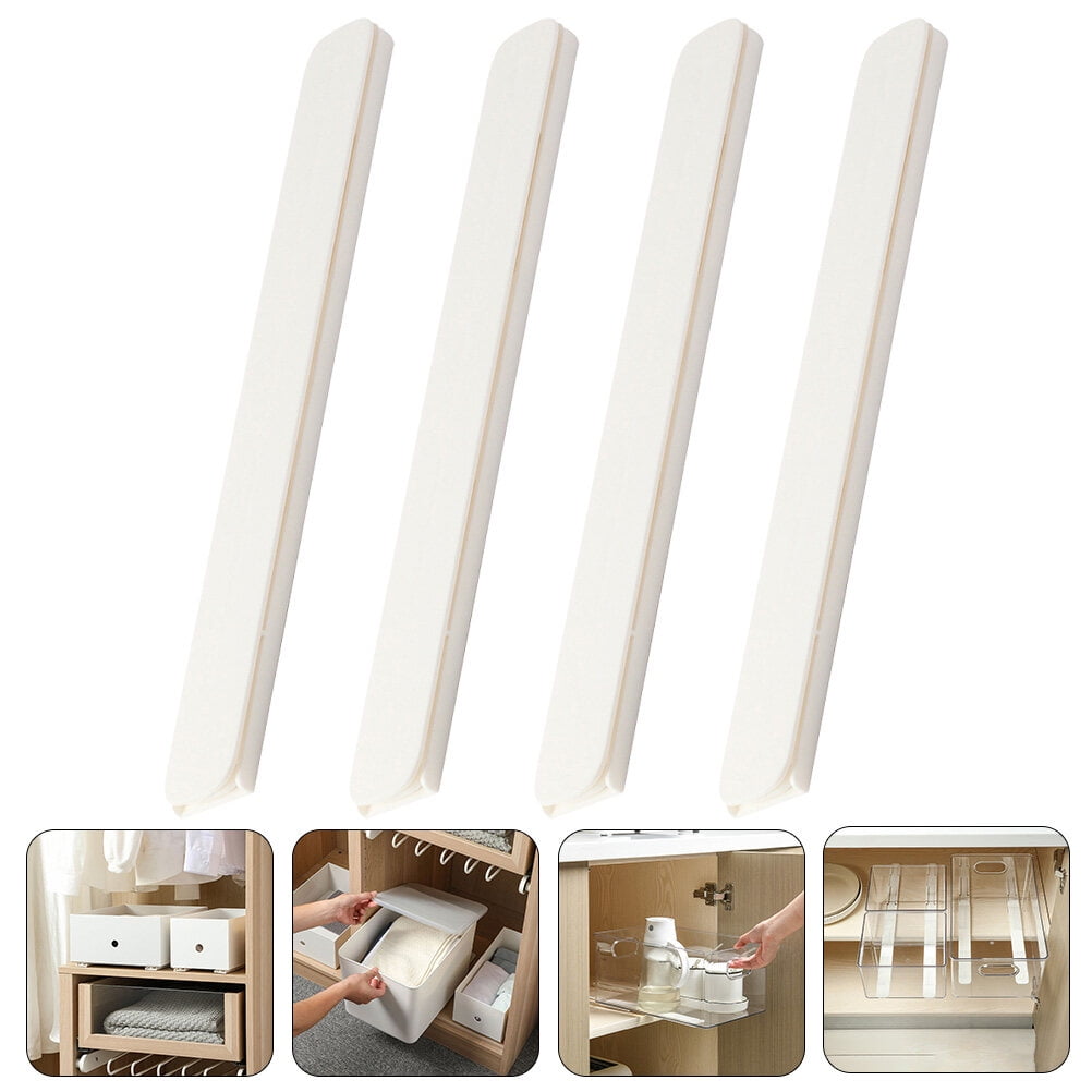 ROSENICE 4pcs Drawer Slides Cabinet Rails Cupboard Replacement Track ...