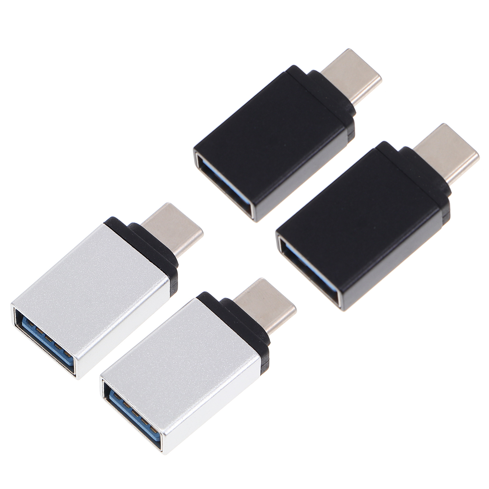 ROSENICE 4pcs USB to Type-C Adapter Type-C Converter Phone Converter ...