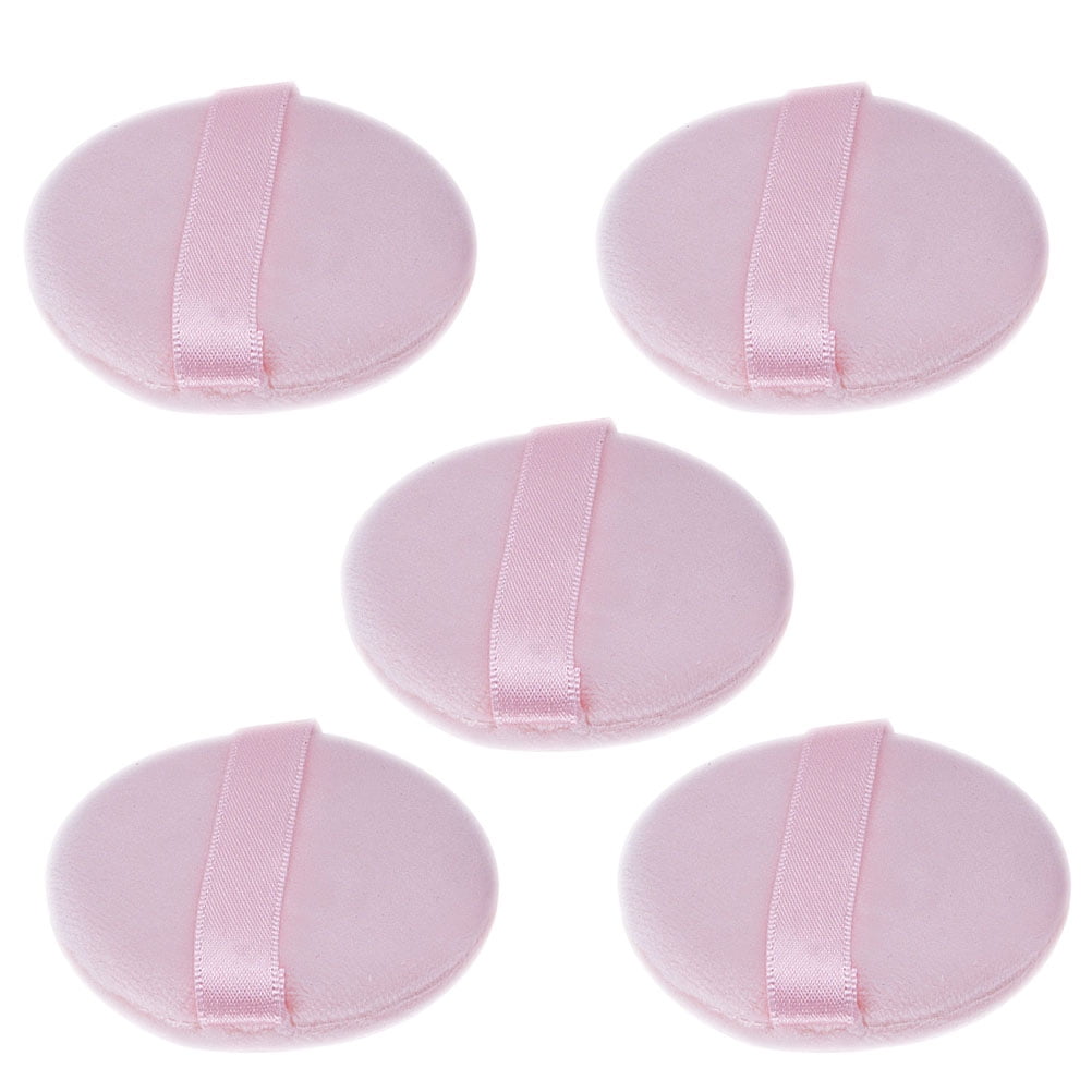 ROSENICE 5 Pcs Talcum Dusting Powder with Puff for Women Dry Loose Even ...
