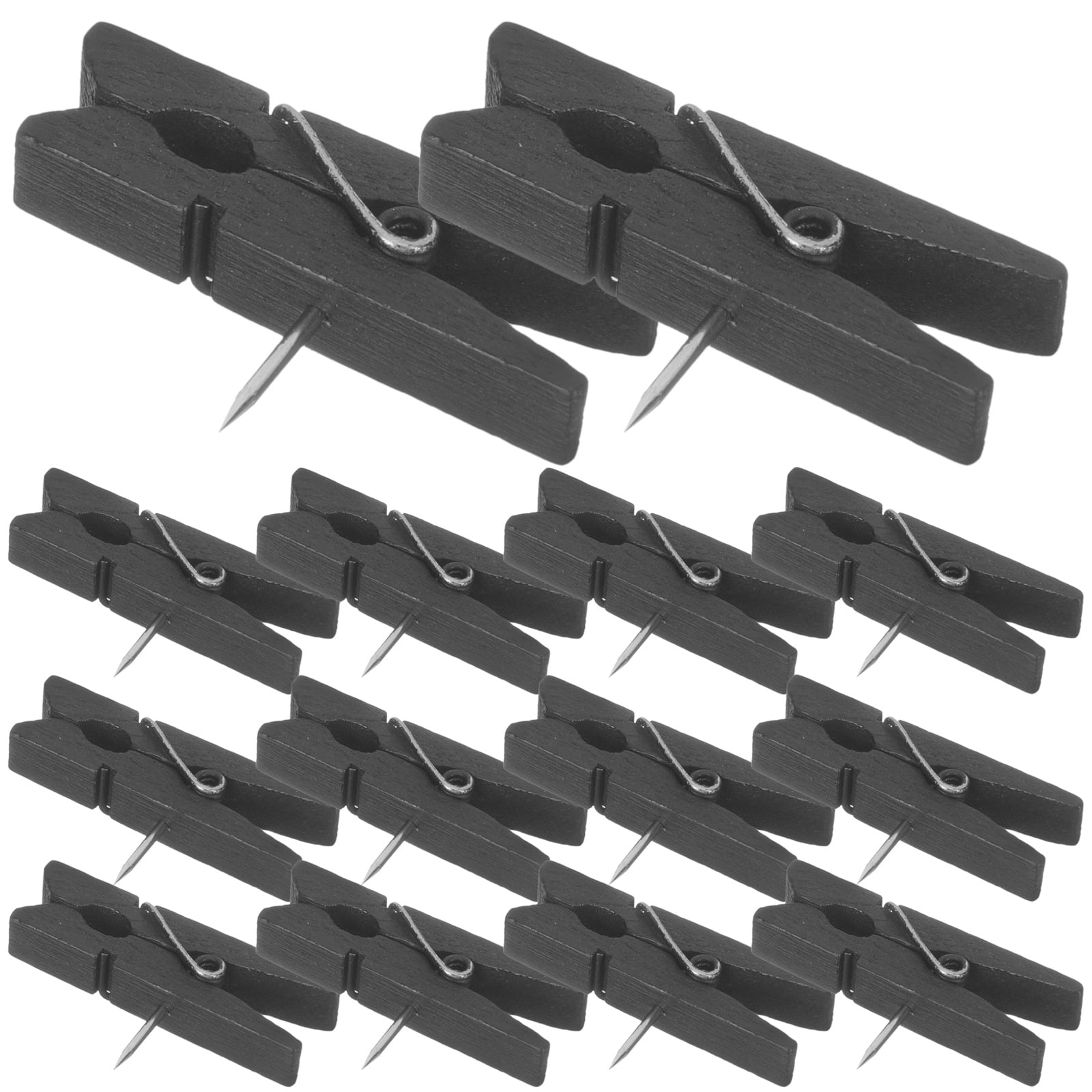 ROSENICE 50 Pcs Thumbtack Clip Push Pins for Cork Board Kitchen Clips ...