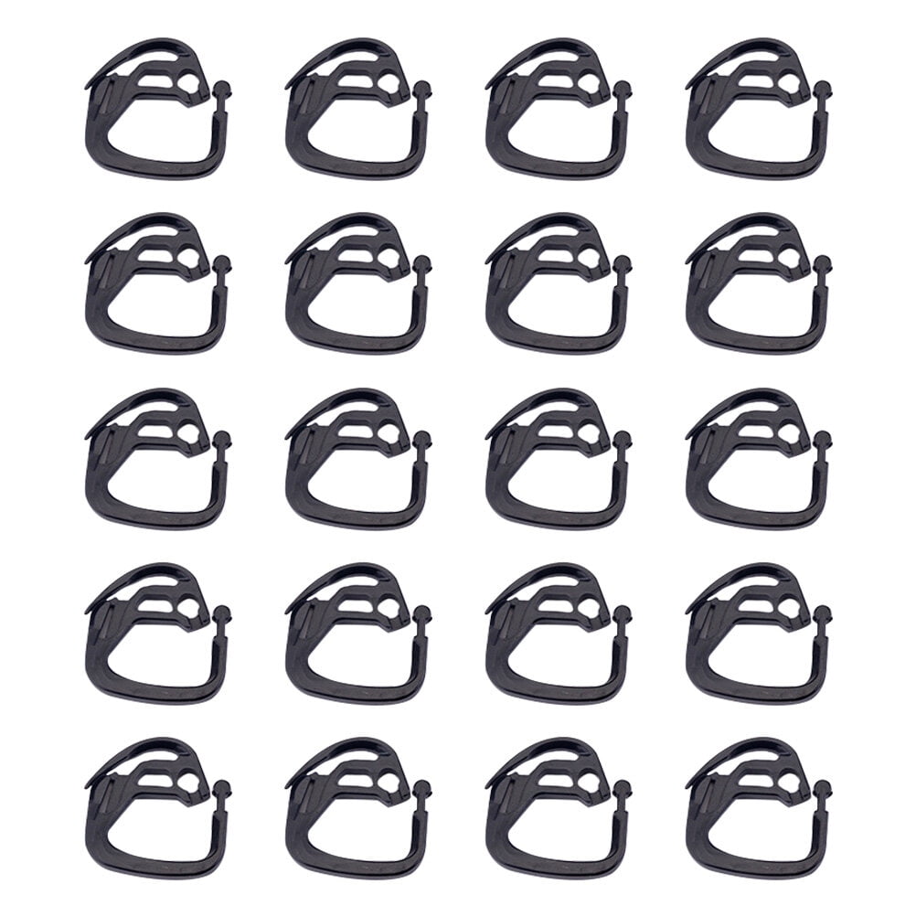 ROSENICE 50Pcs Black Plastic Shade Net Hooks for Garden Nets Fastening ...