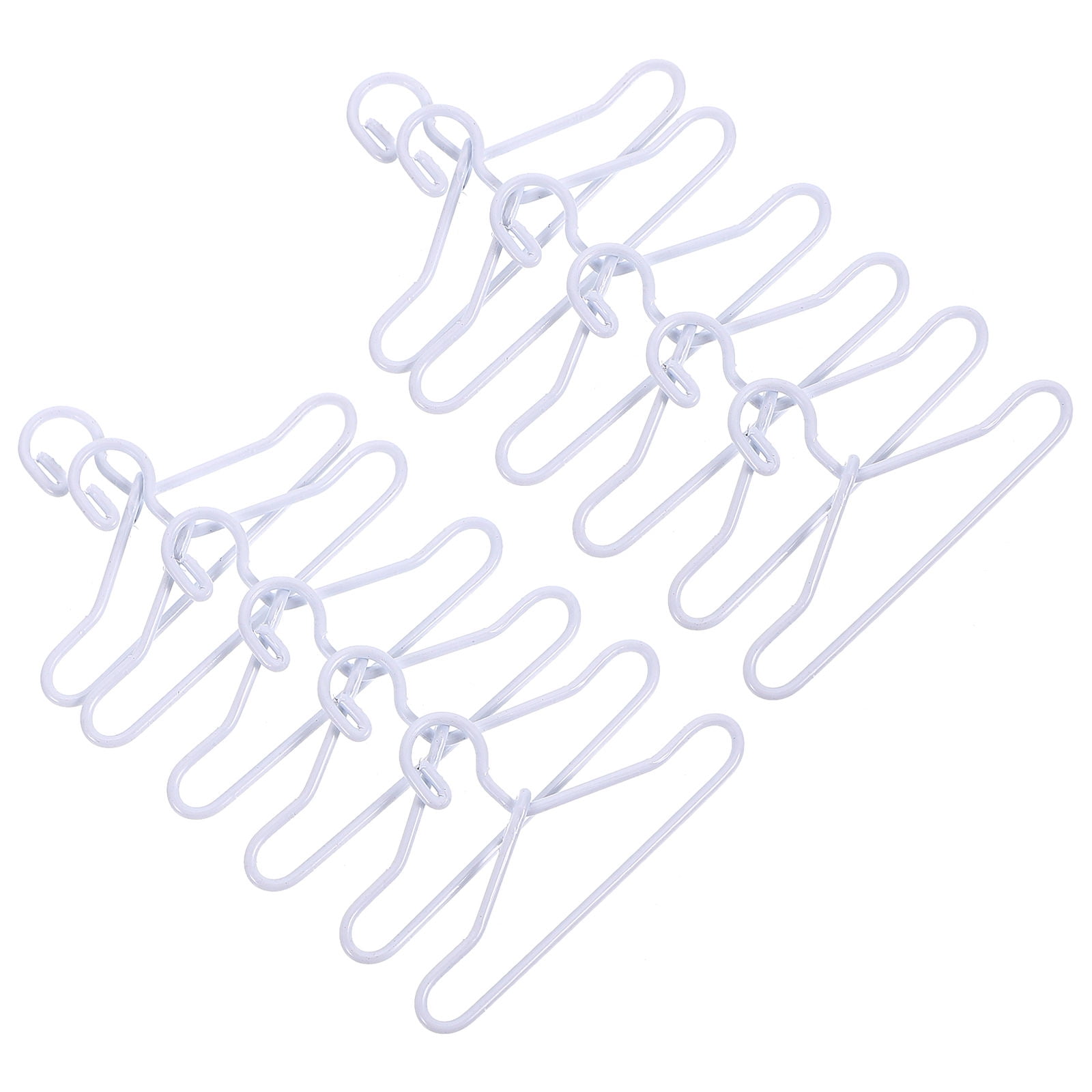 ROSENICE 50Pcs Mini Metal Doll Clothes Hangers for Professional Design ...