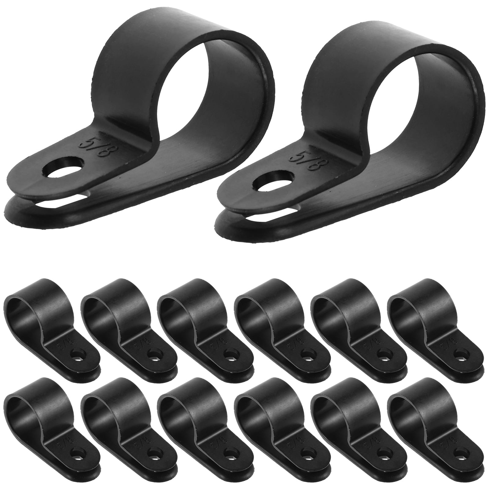 ROSENICE 50Set R-Type Cable Clips for Wall with Thickened PVC for Cable ...