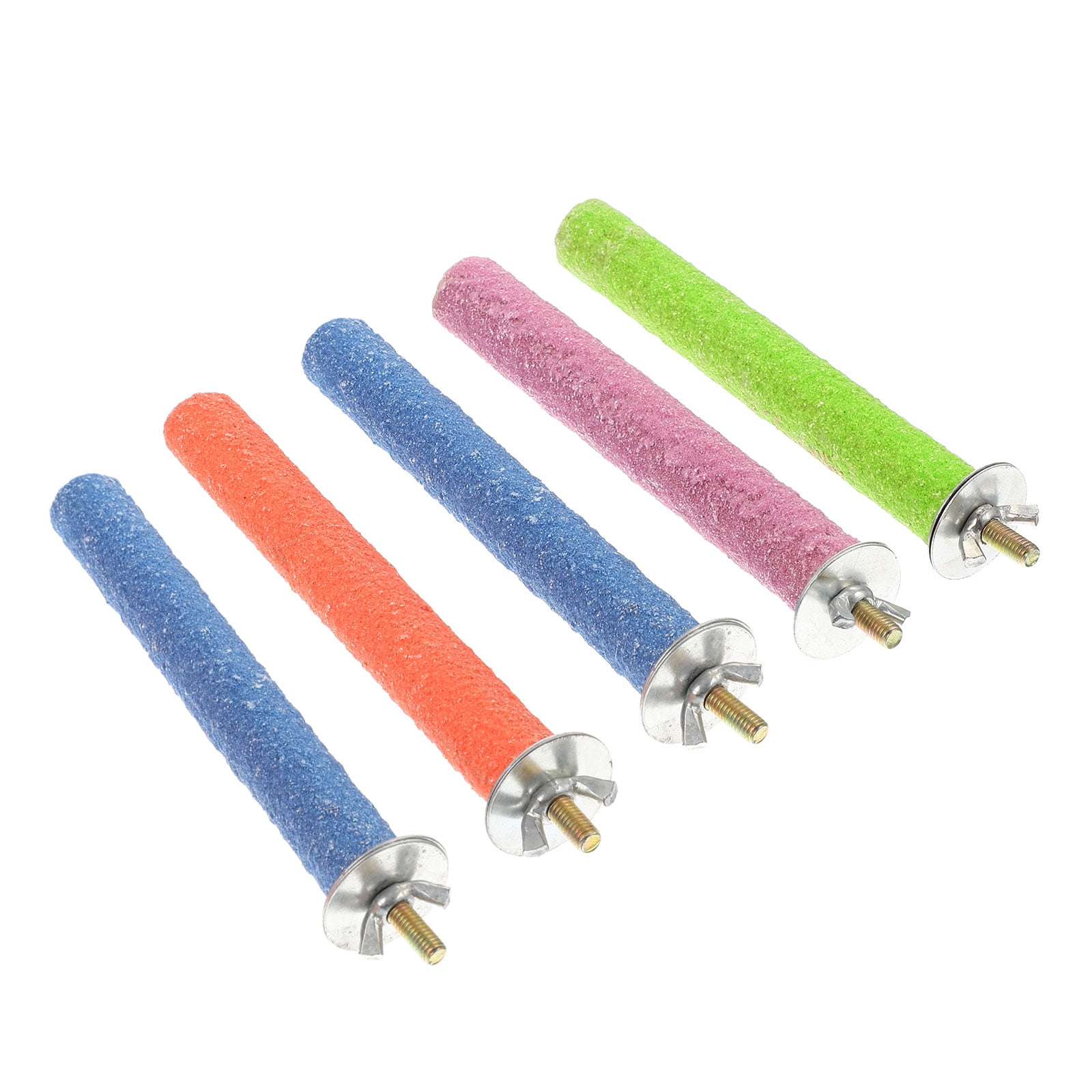 ROSENICE 5Pcs Bird Biting Stick Assorted Color for Parakeet Balance ...