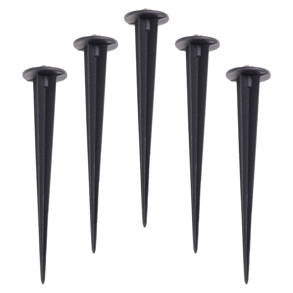 ROSENICE 5Pcs Black Aluminum Ground Spikes for Courtyard Arrangement ...