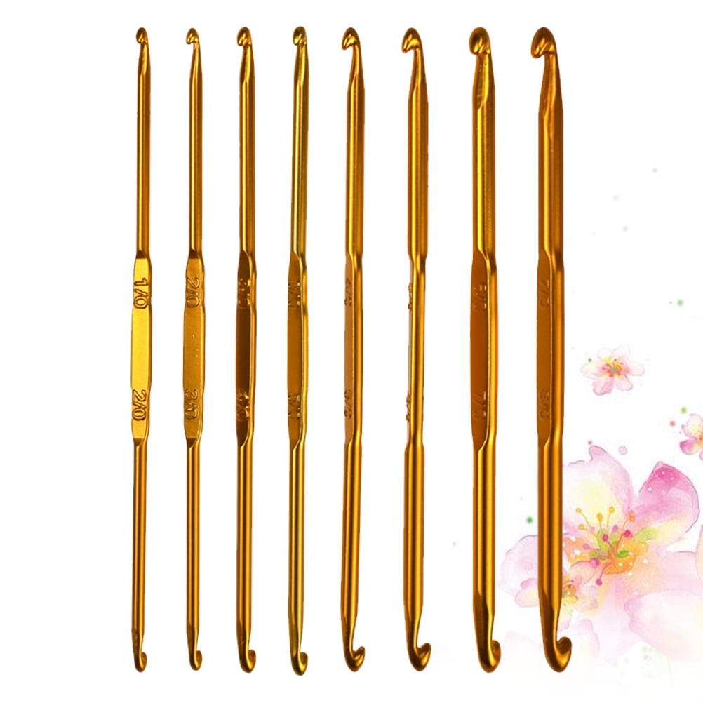 ROSENICE 5Pcs Knitting Accessories Double End Crochet Hooks Set with ...