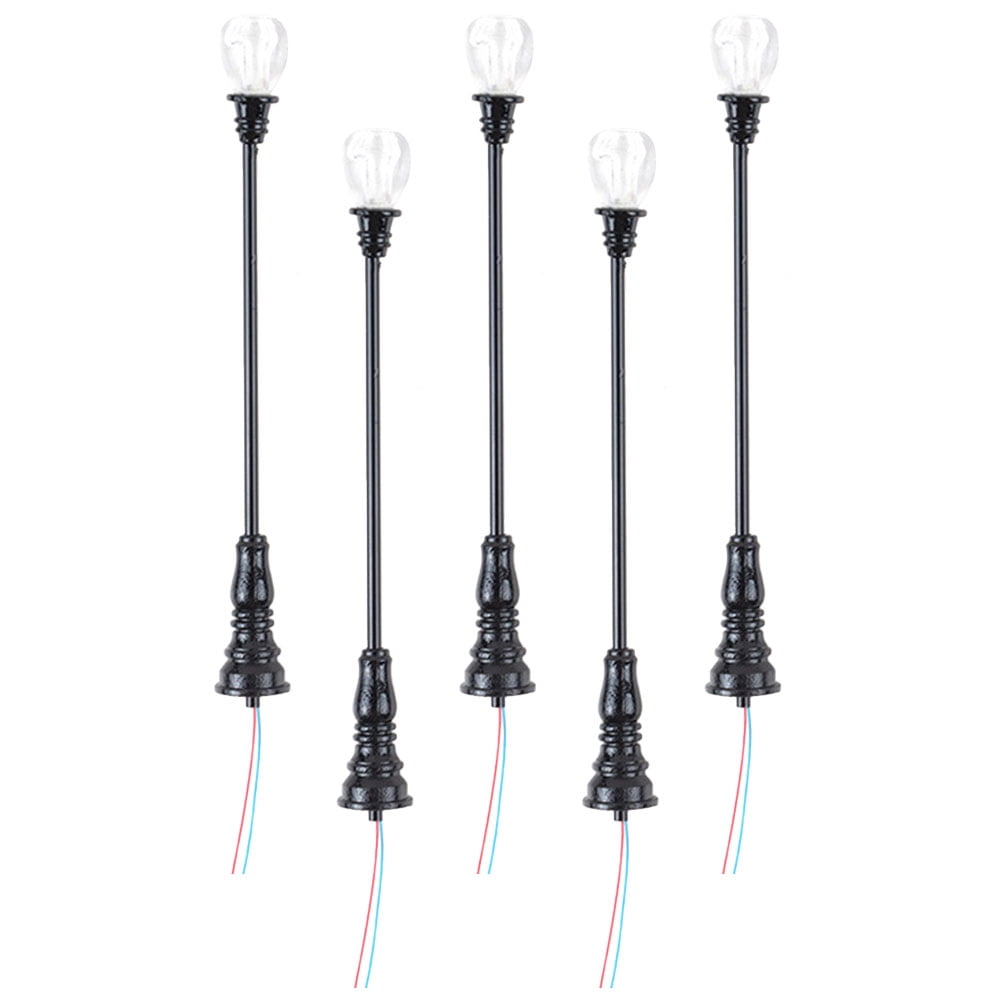 ROSENICE 5Pcs Lamp Post Shape for Kids Hobbyists Scene Decoration Sand ...