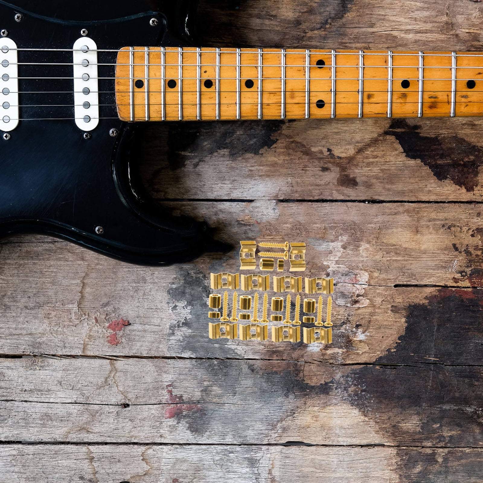 ROSENICE 5Sets Guitar String Guide Stainless Steel for Improved Playing ...