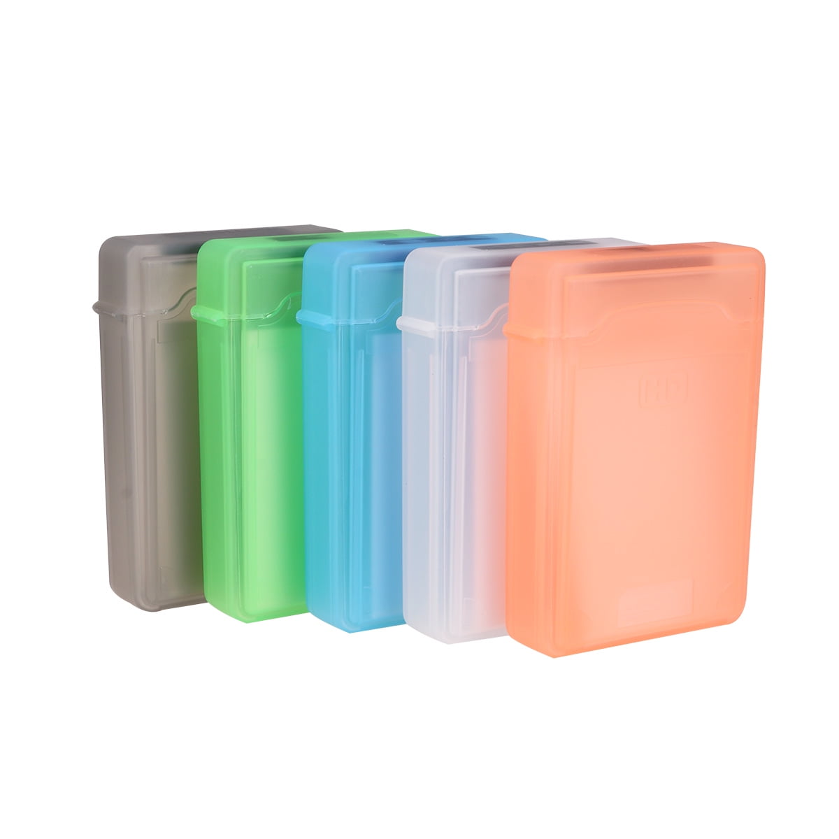 ROSENICE 5pcs 3.5inch Portable Hard Drive Storage Case Plastic ...